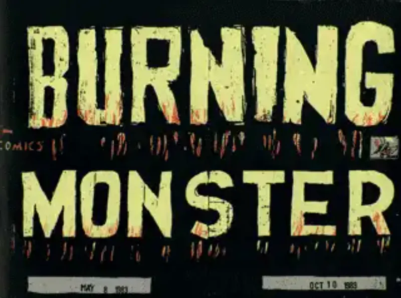 Burning Monster, de Gary Panter, Éditions Le Dernier Cri 1998 ...